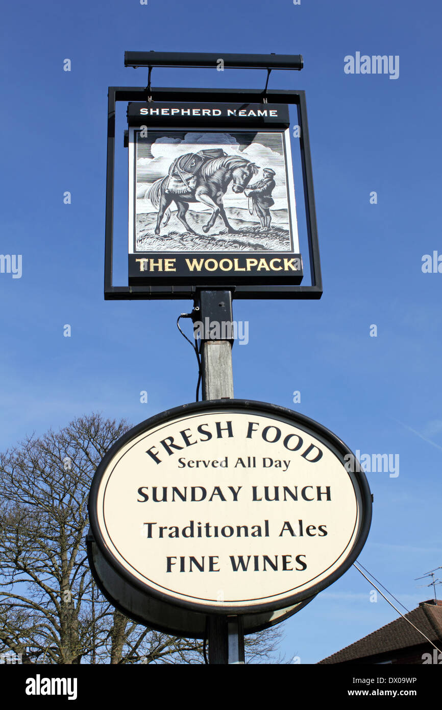 The Woolpack pub in Banstead, Surrey, England Stock Photo - Alamy