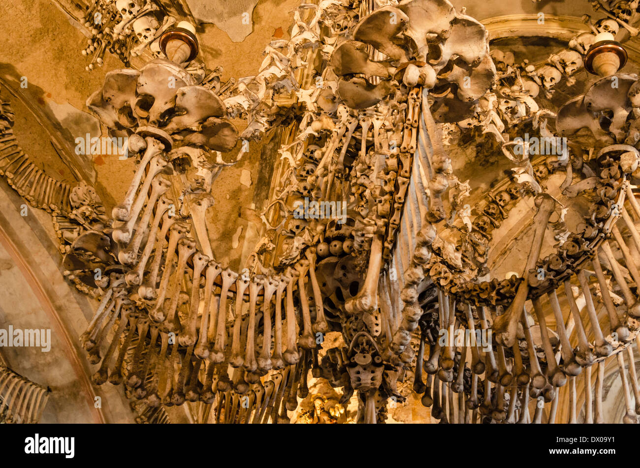 Bone church in Kutna Hora, Czech Republic Stock Photo - Alamy