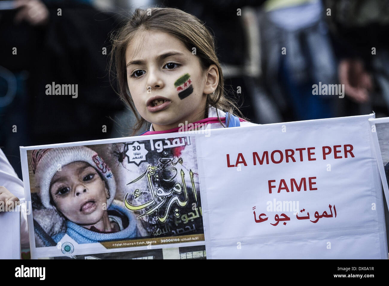Rome, Italy. 15th Mar, 2014. Rome, Italy ' March 15, 2014: A Syrian ...