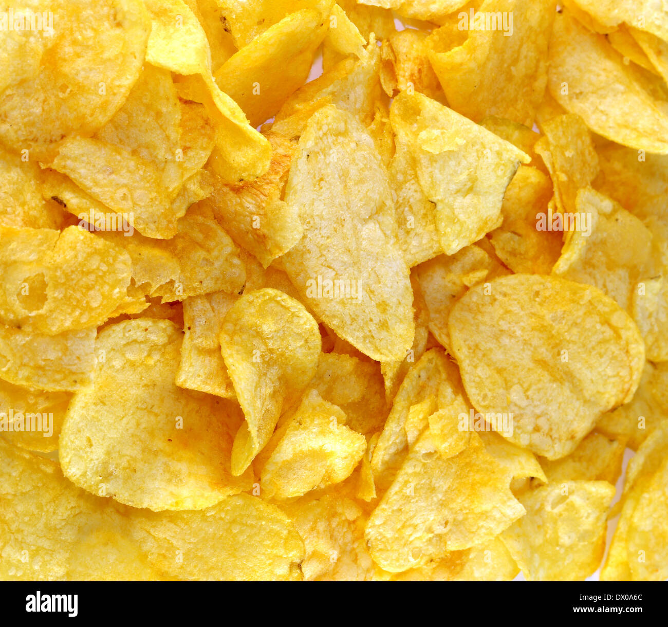 Delicious crispy chips Photographed close up Stock Photo - Alamy