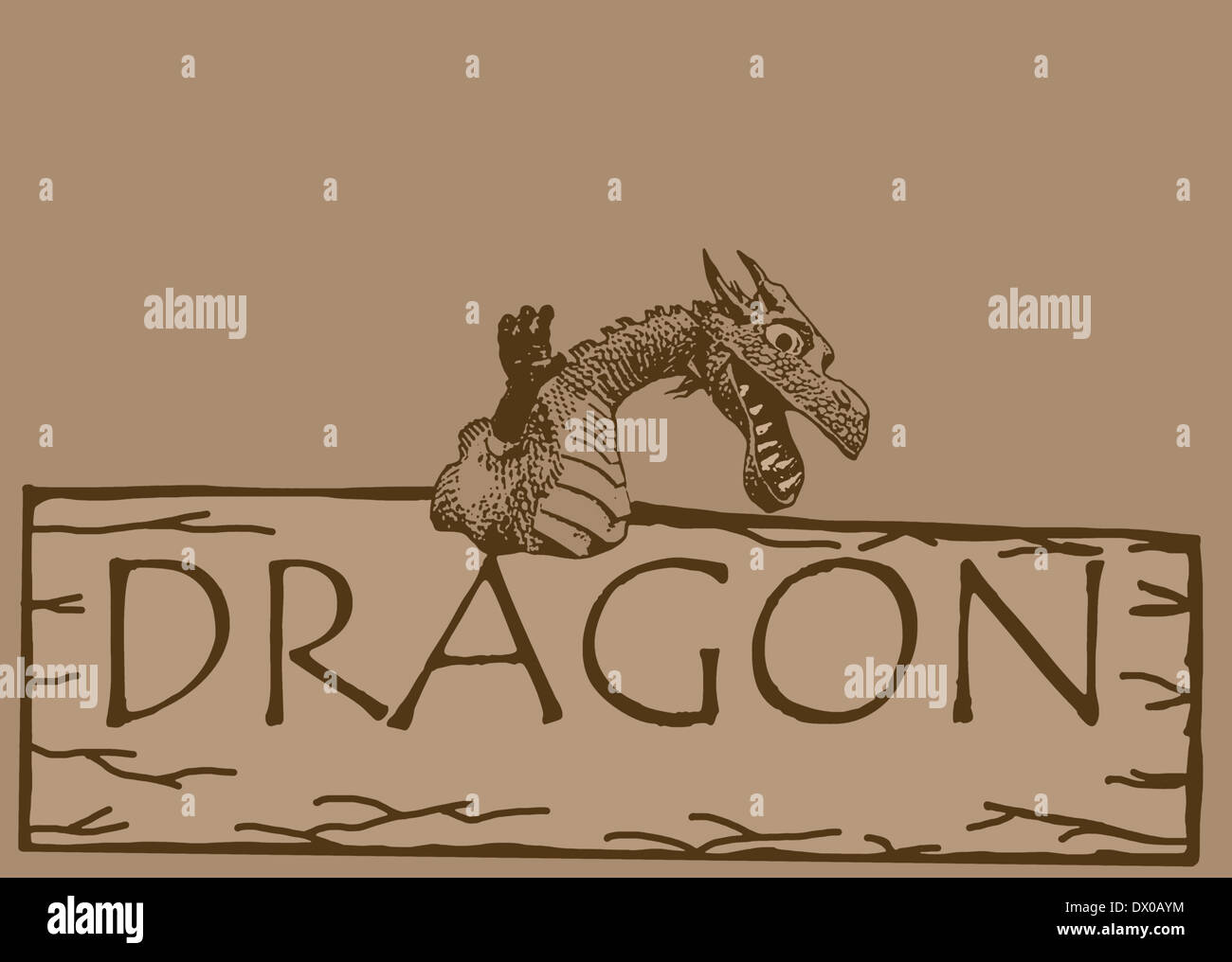 Ancient dragon drawing hi-res stock photography and images - Alamy