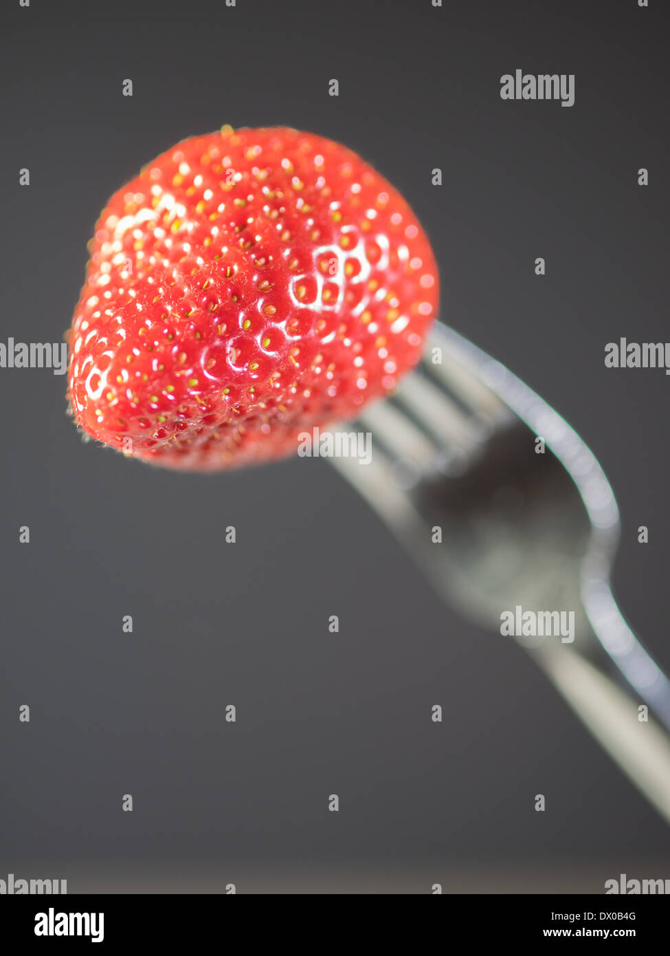 Fork strawberry hi-res stock photography and images - Alamy