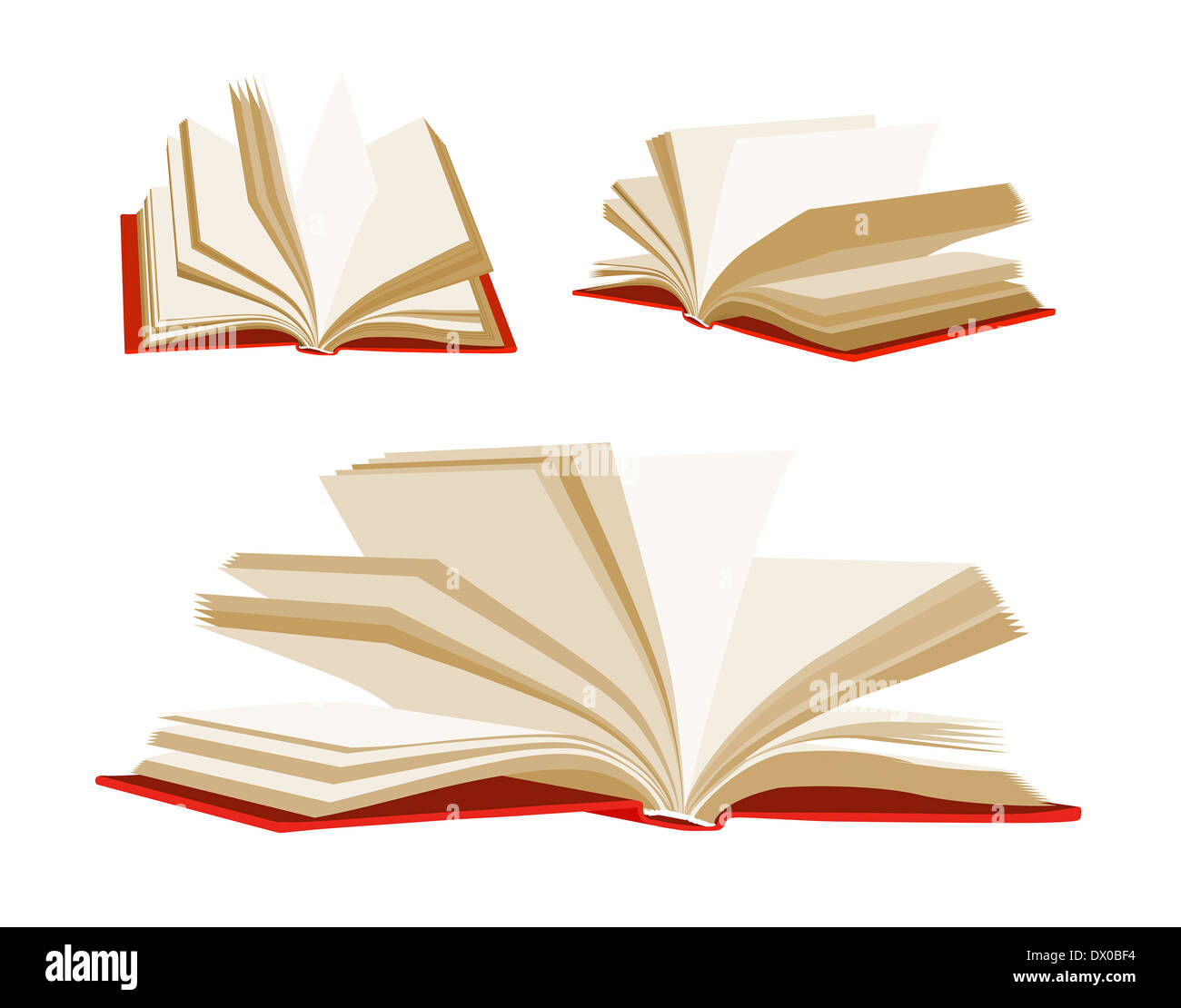 Open book set hi-res stock photography and images - Alamy
