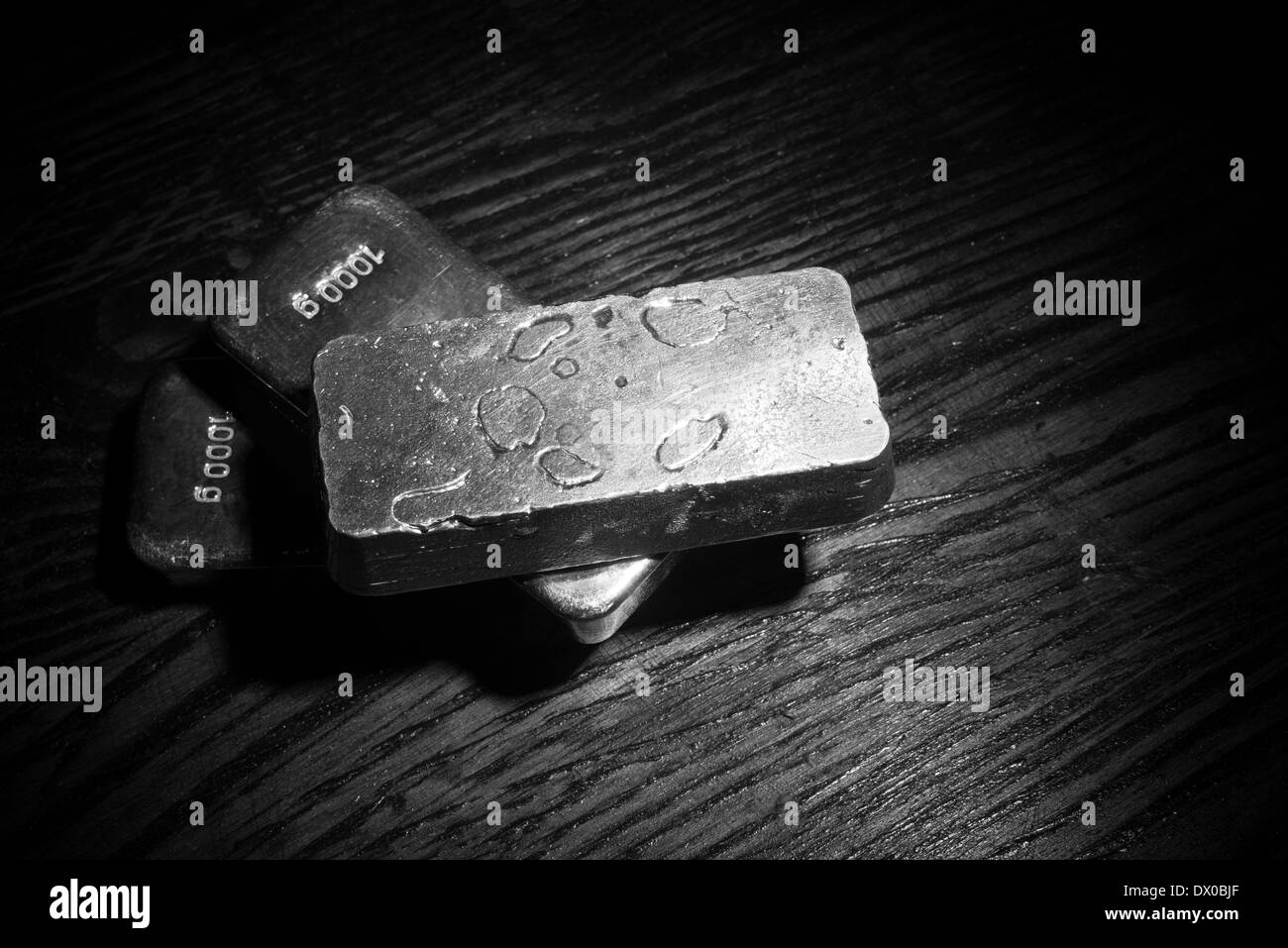 Pure raw silver ingot bars hi-res stock photography and images - Alamy