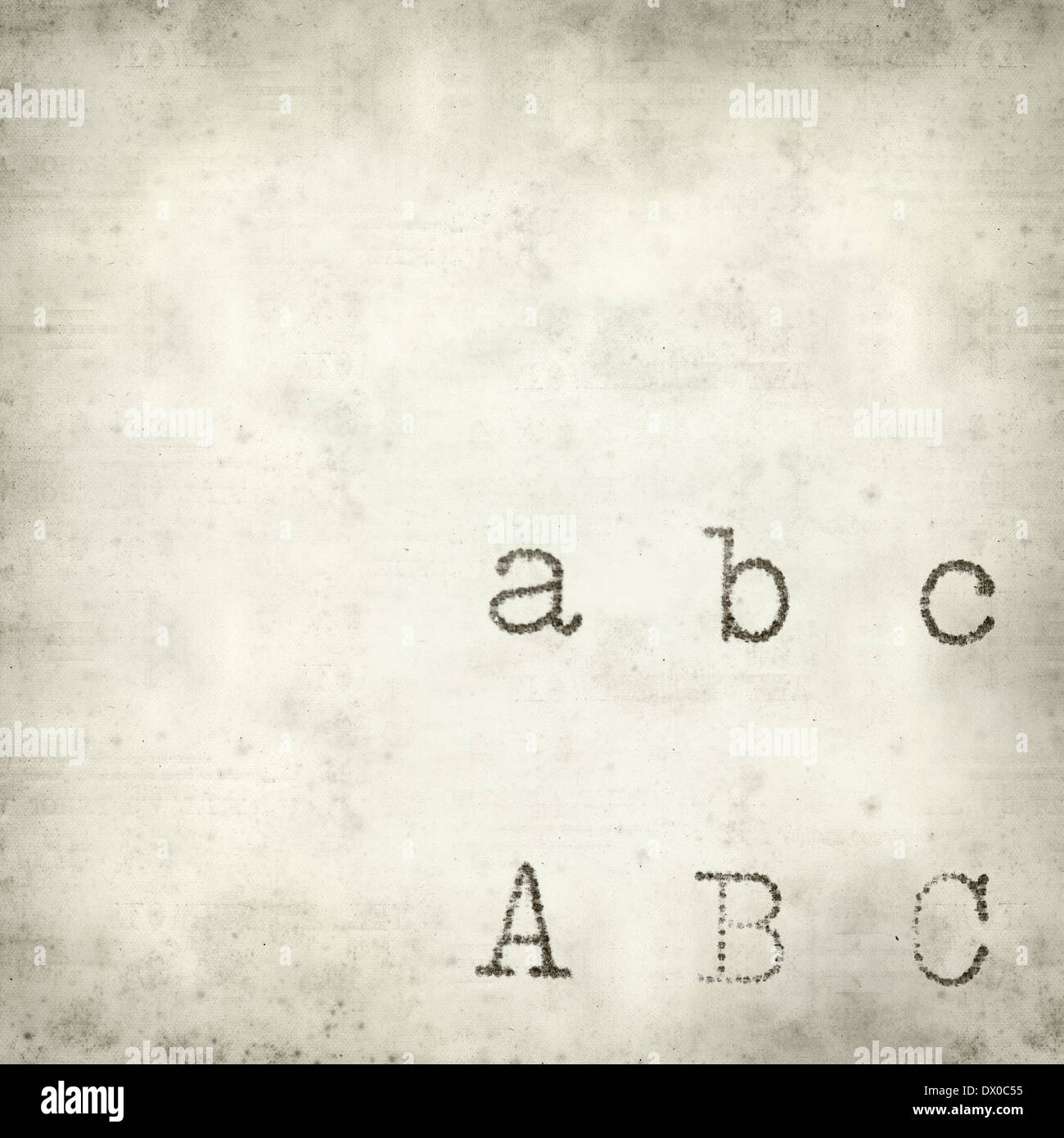 textured old paper background with typewriter test Stock Photo - Alamy