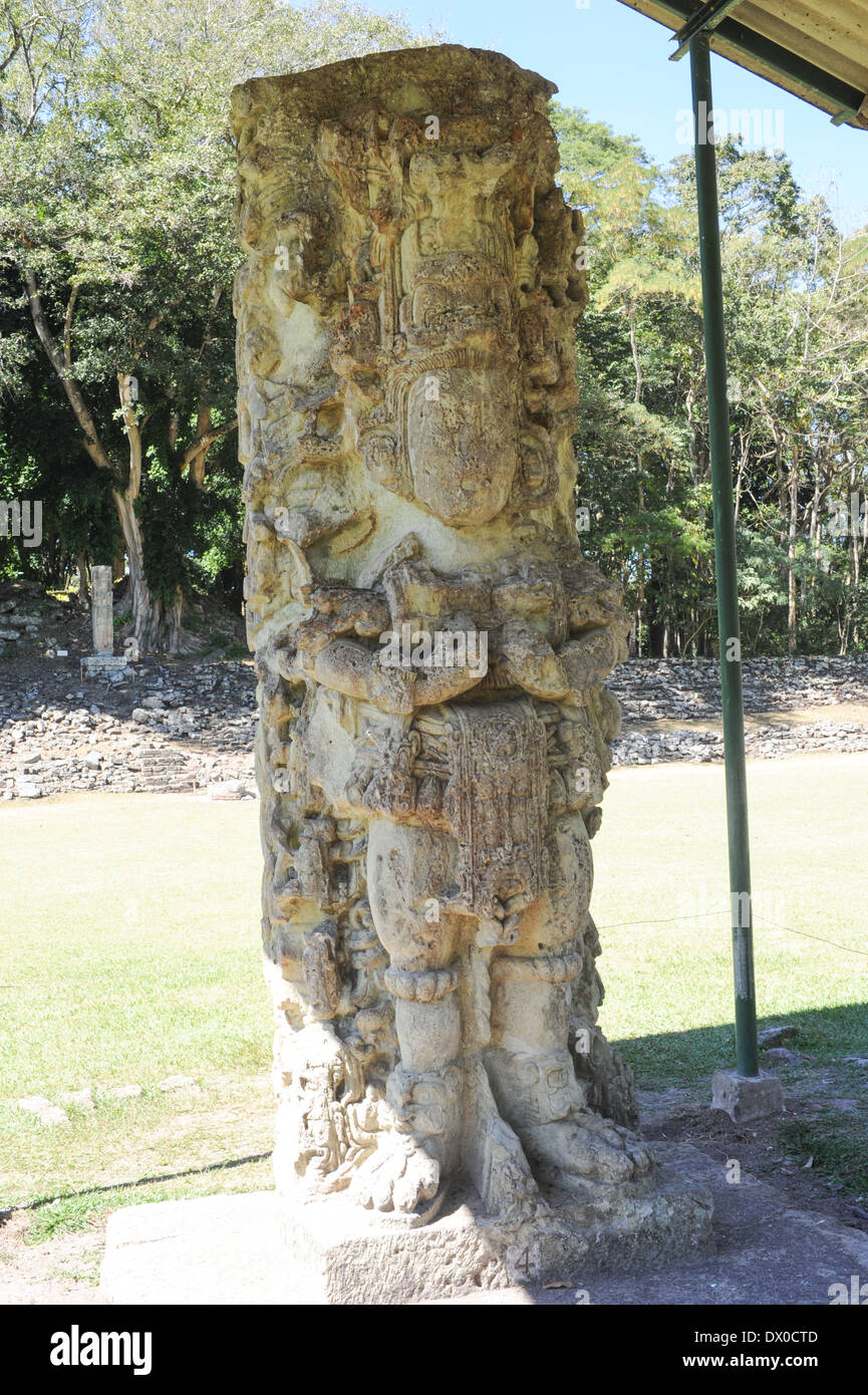 The Mayan ruins of Copan on Honduras Stock Photo - Alamy