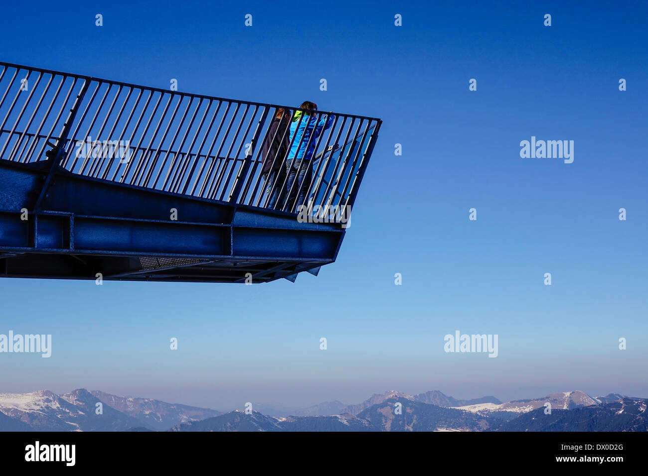 AlpspiX, viewing platform at the Alpspitzbahn, Mountain Station, Alpine ...