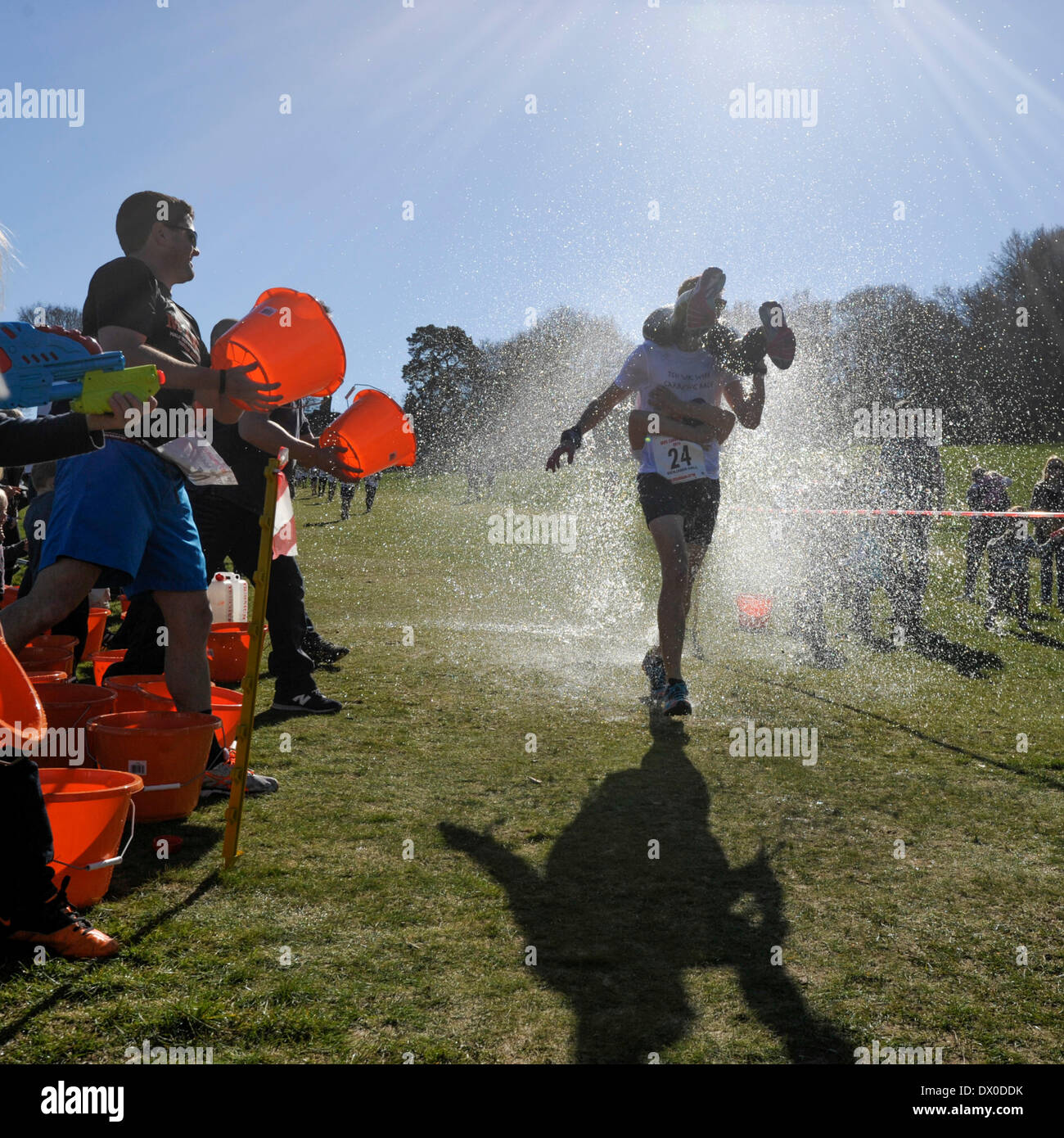 Dorking, UK, 16/03/2014 : The 7th UK Wife Carrying Race. Males or ...