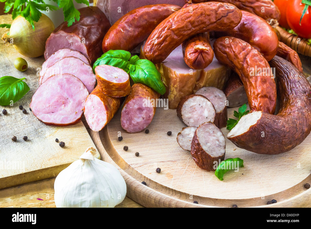 Processed meat products hi-res stock photography and images - Alamy