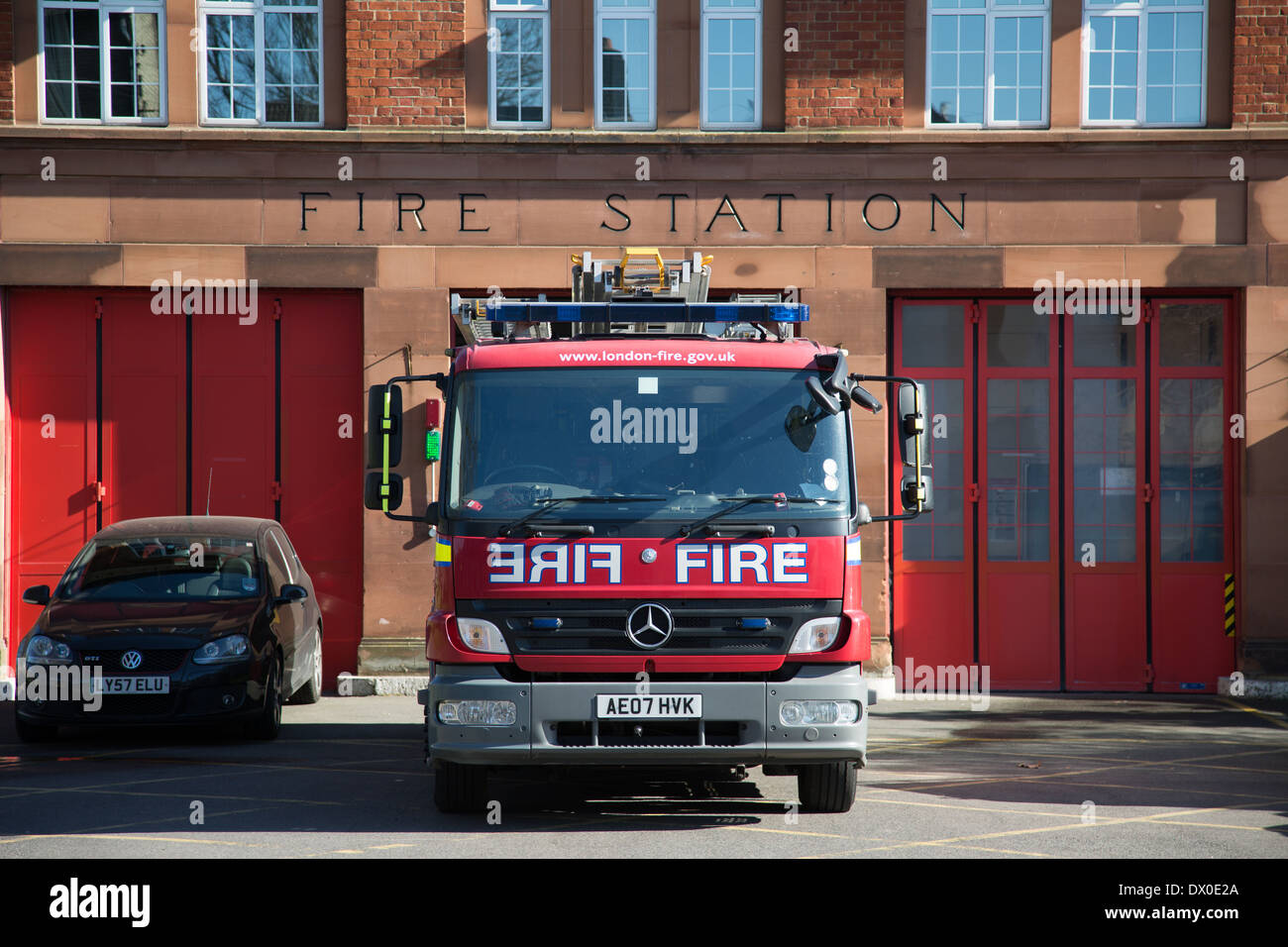 Fire Station in Mitcham, London, UK Stock Photo - Alamy