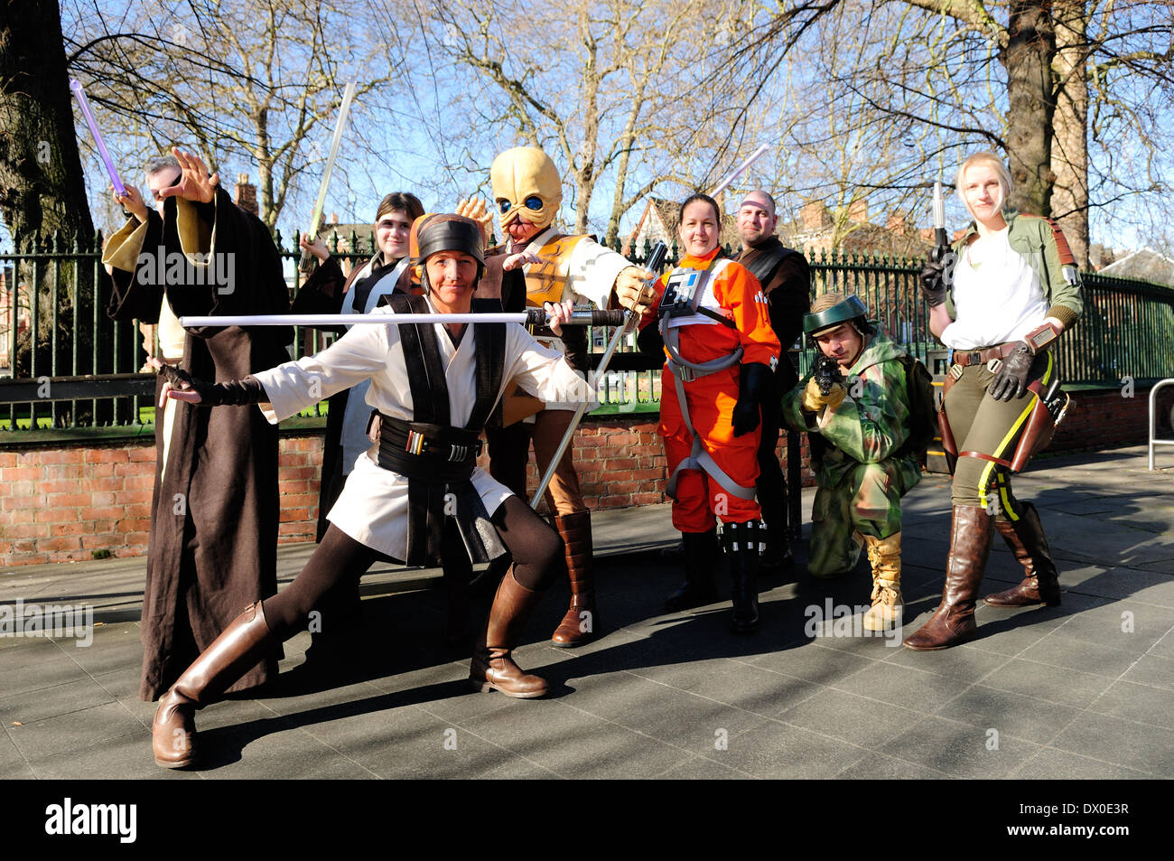 Nottingham, UK. 16th Mar, 2014. 16th March 2014.Hundreds of Sci-Fi fans ...