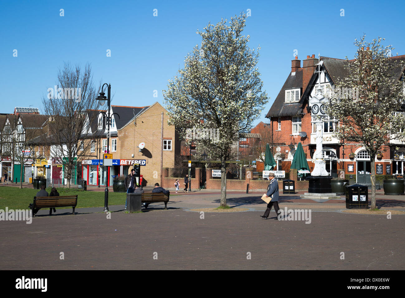 Mitcham town centre, South London Stock Photo - Alamy