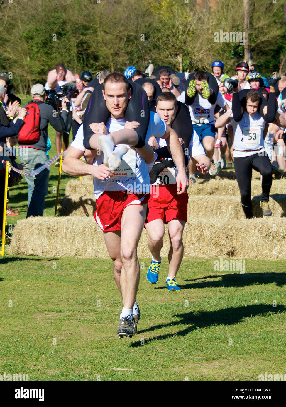 Wife carrying uk hi-res stock photography and images - Alamy
