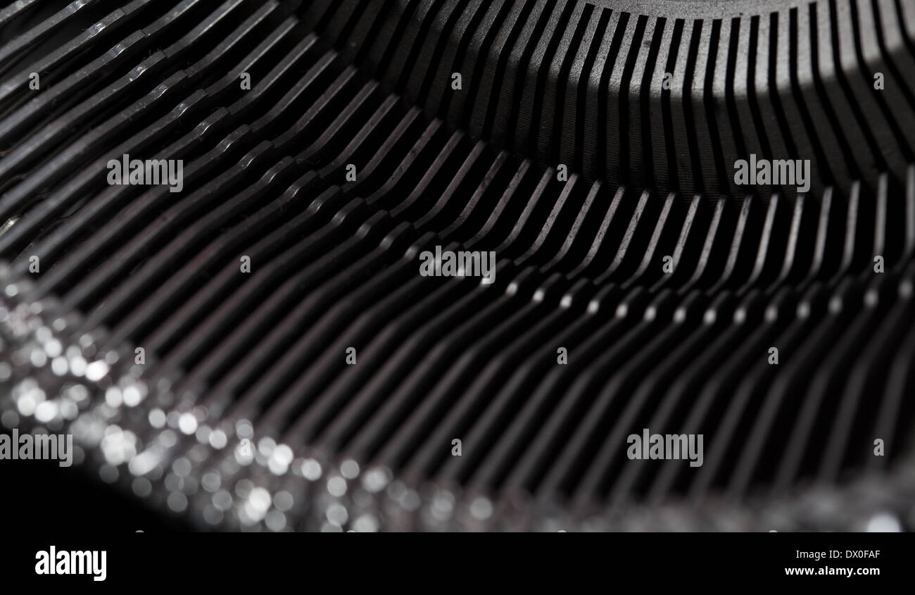 old typewriter type bars, mechnical background Stock Photo - Alamy