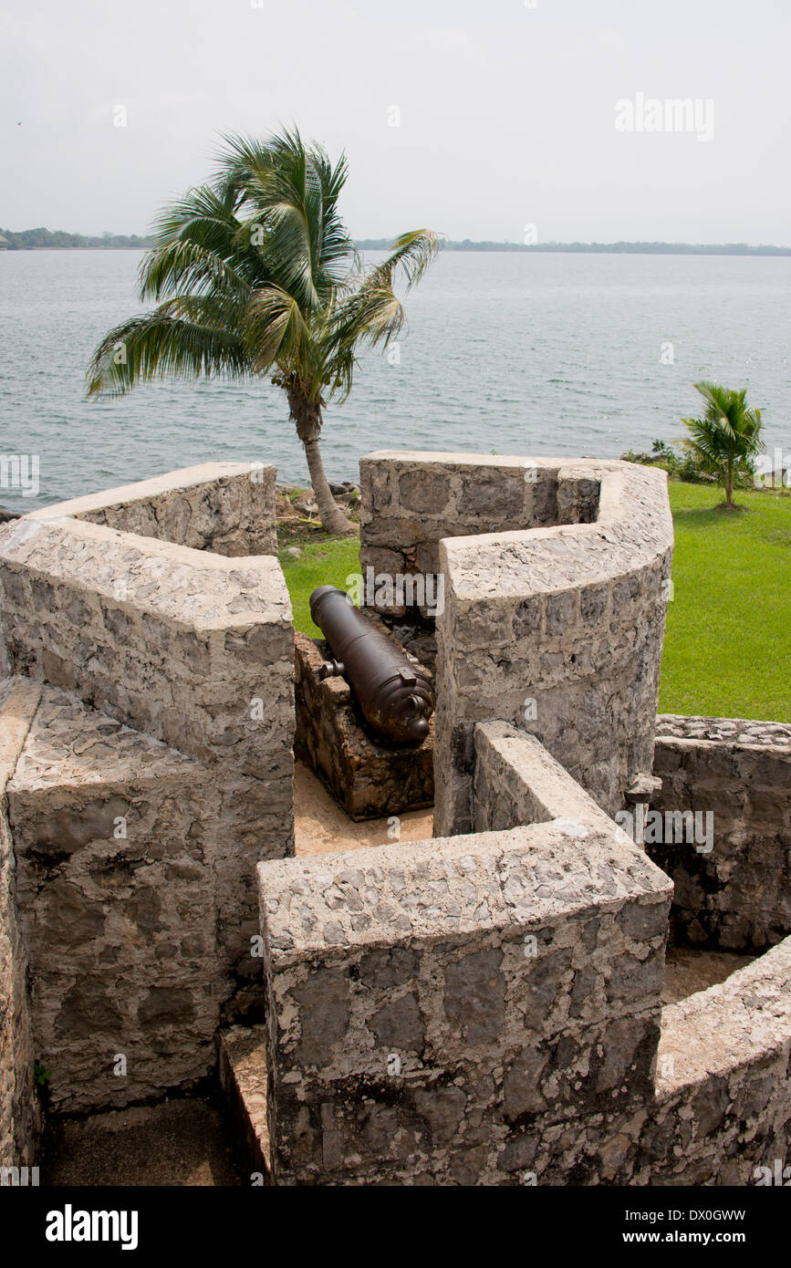 Guatemala, Rio Dulce National Park. Castillo de San Felipe. Spanish ...