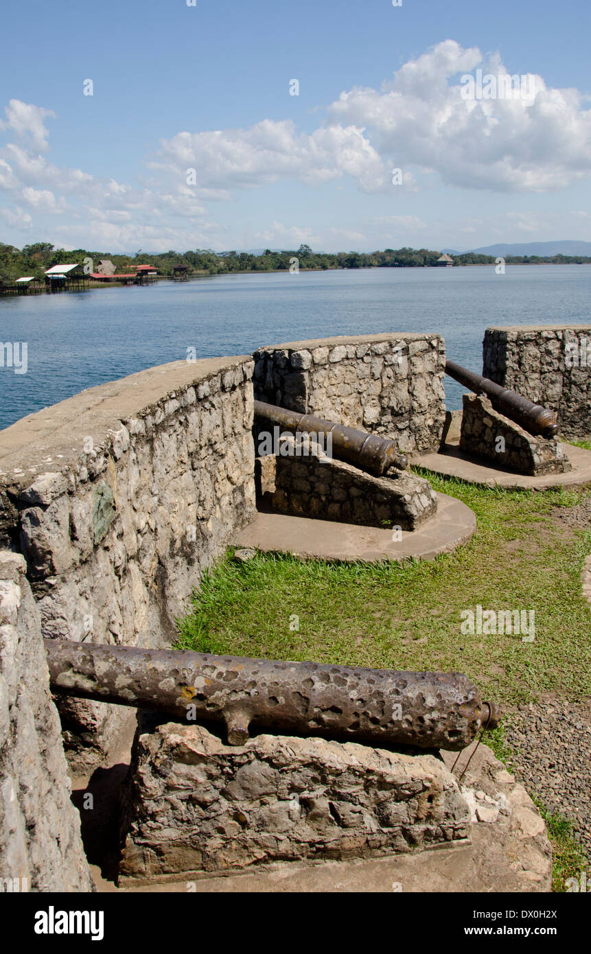 Guatemala, Rio Dulce National Park. Castillo de San Felipe. Spanish ...