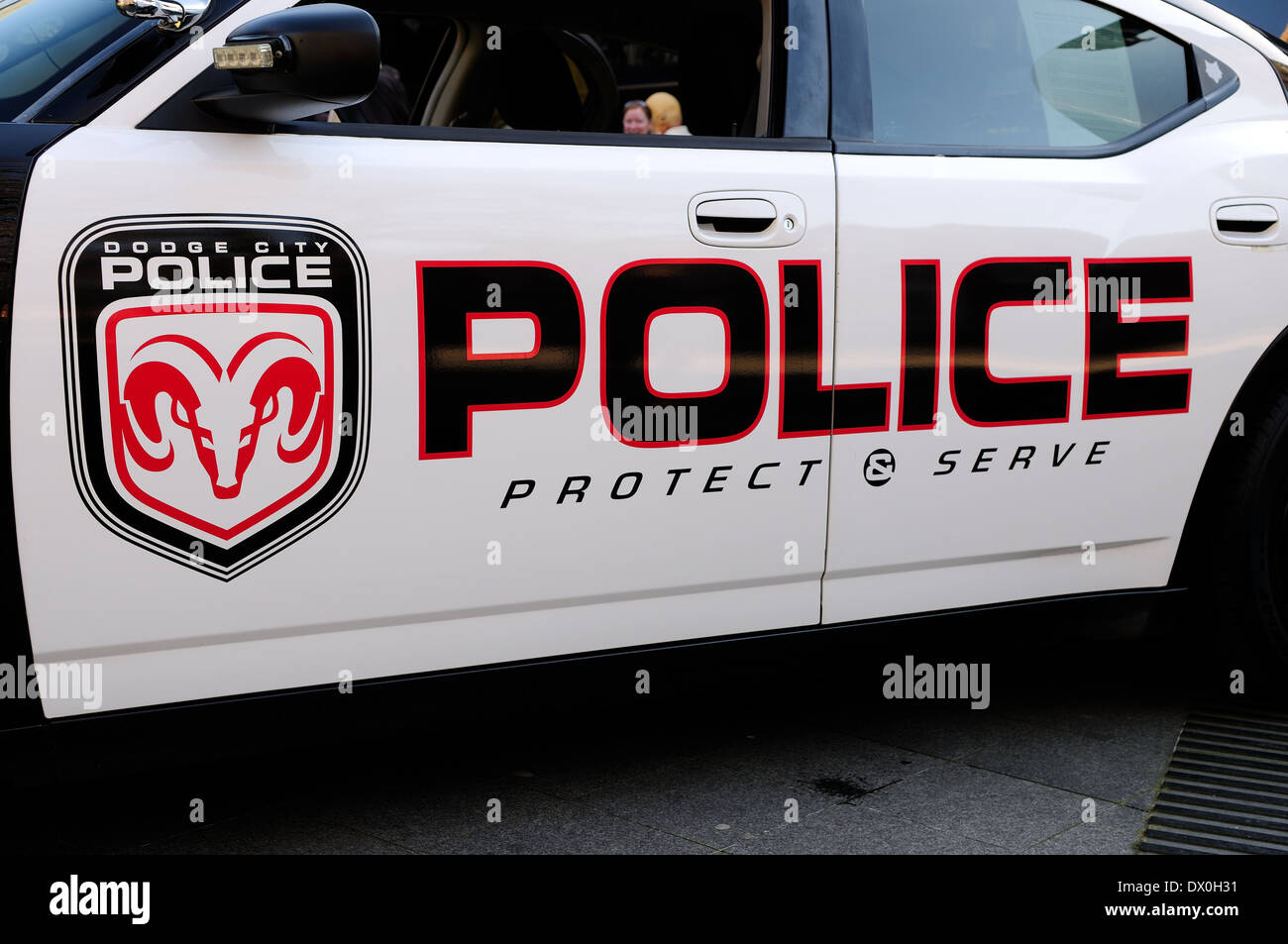 Dodge Police Vehicle At The EM-CON Science Fiction Event Nottingham ...