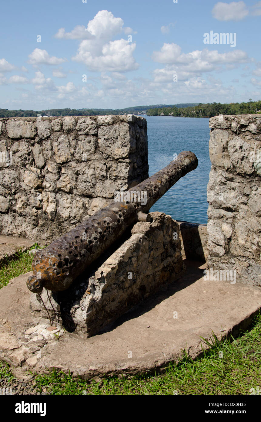 Guatemala, Rio Dulce National Park. Castillo de San Felipe. Spanish ...