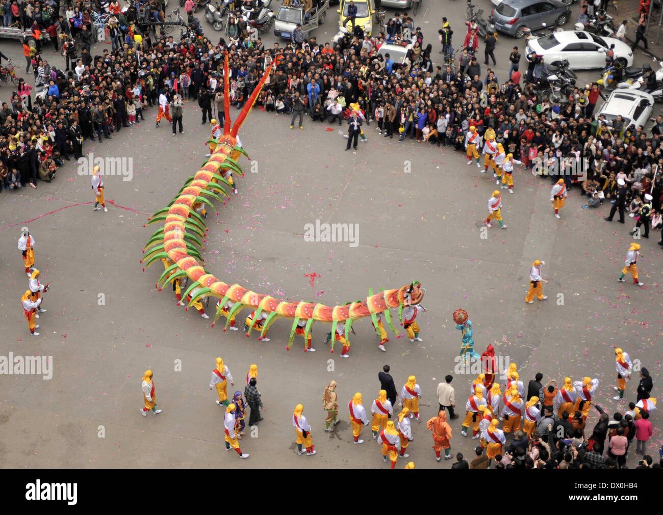 Shantou, China's Guangdong Province. 16th Mar, 2014. People play ...