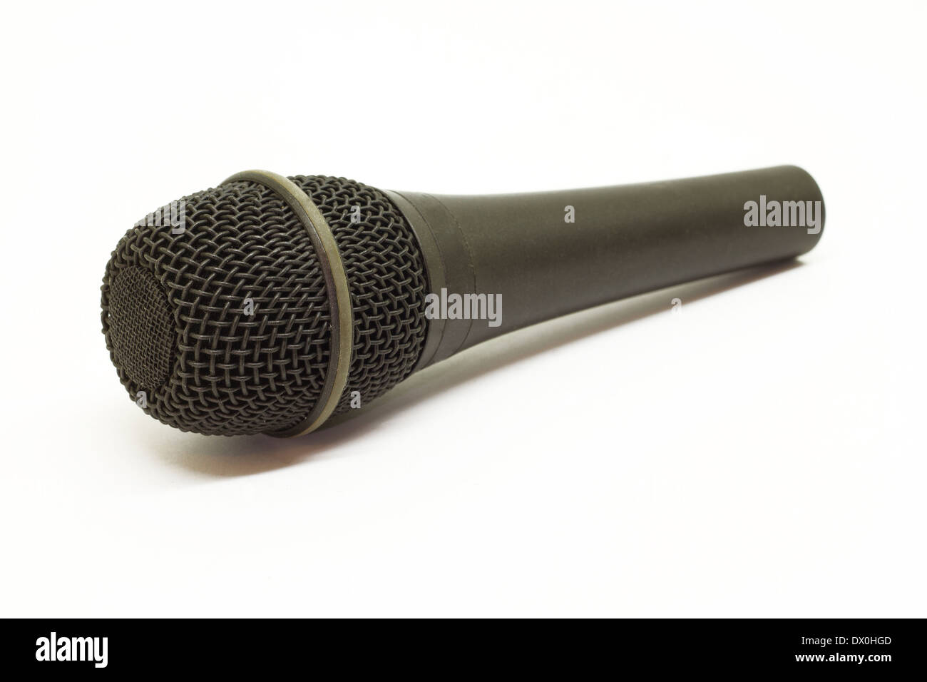 Professional microphone isolated on white Stock Photo - Alamy