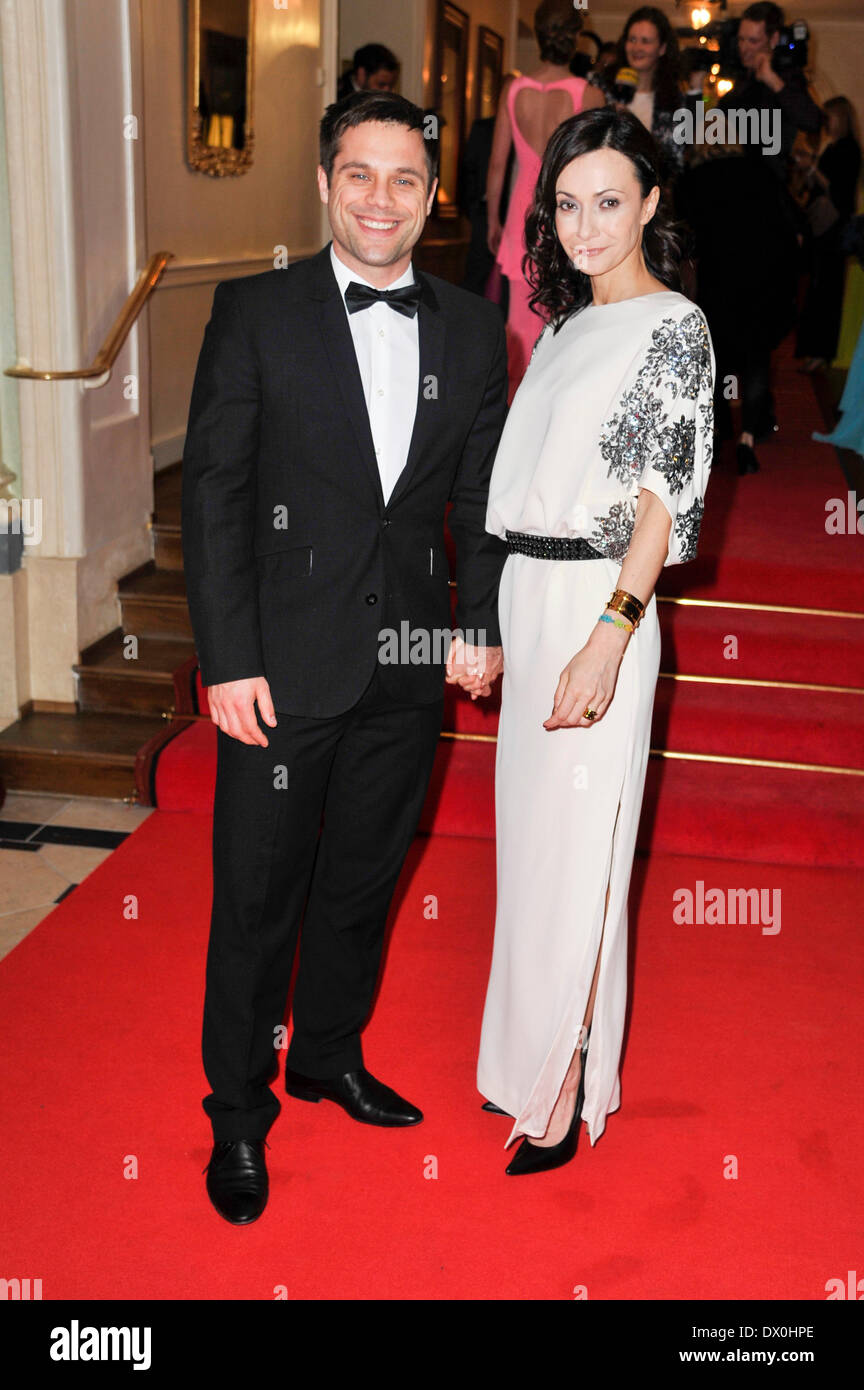 Actor Ole Tillmann and wife Anita Tillmann at the presentation of the ...