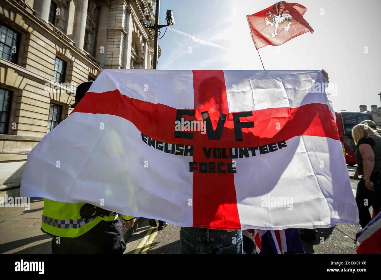 English Volunteer Forces (EVF) Anti-Islamist Protest March in London ...