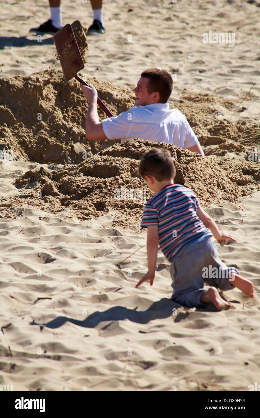 Deep hole in the sand hi-res stock photography and images - Alamy