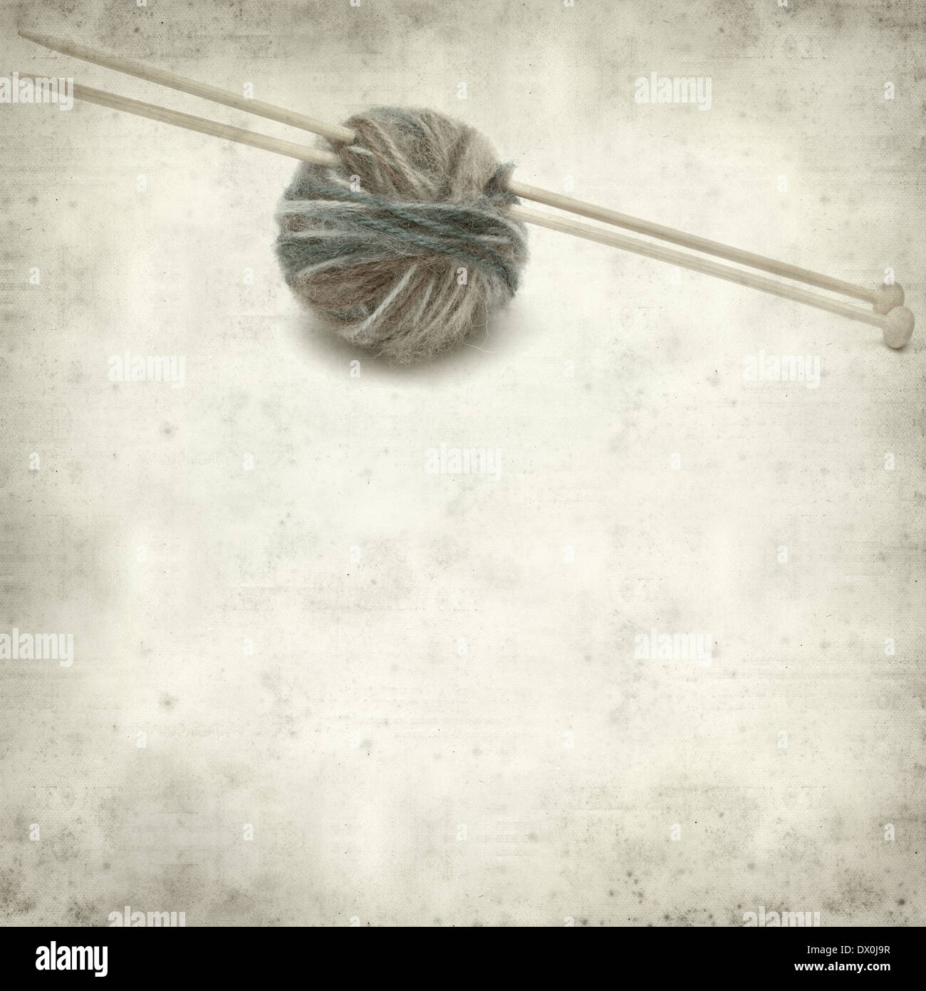 textured old paper background with knitting wool Stock Photo - Alamy