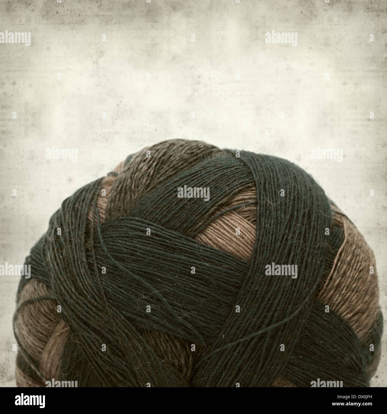 textured old paper background with knitting wool Stock Photo - Alamy