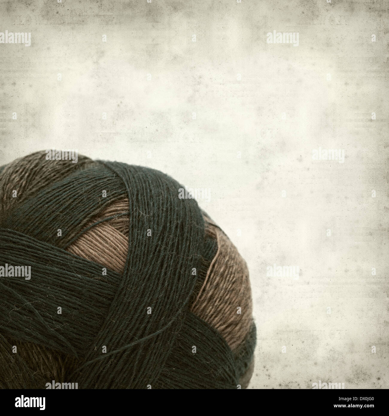 textured old paper background with knitting wool Stock Photo - Alamy