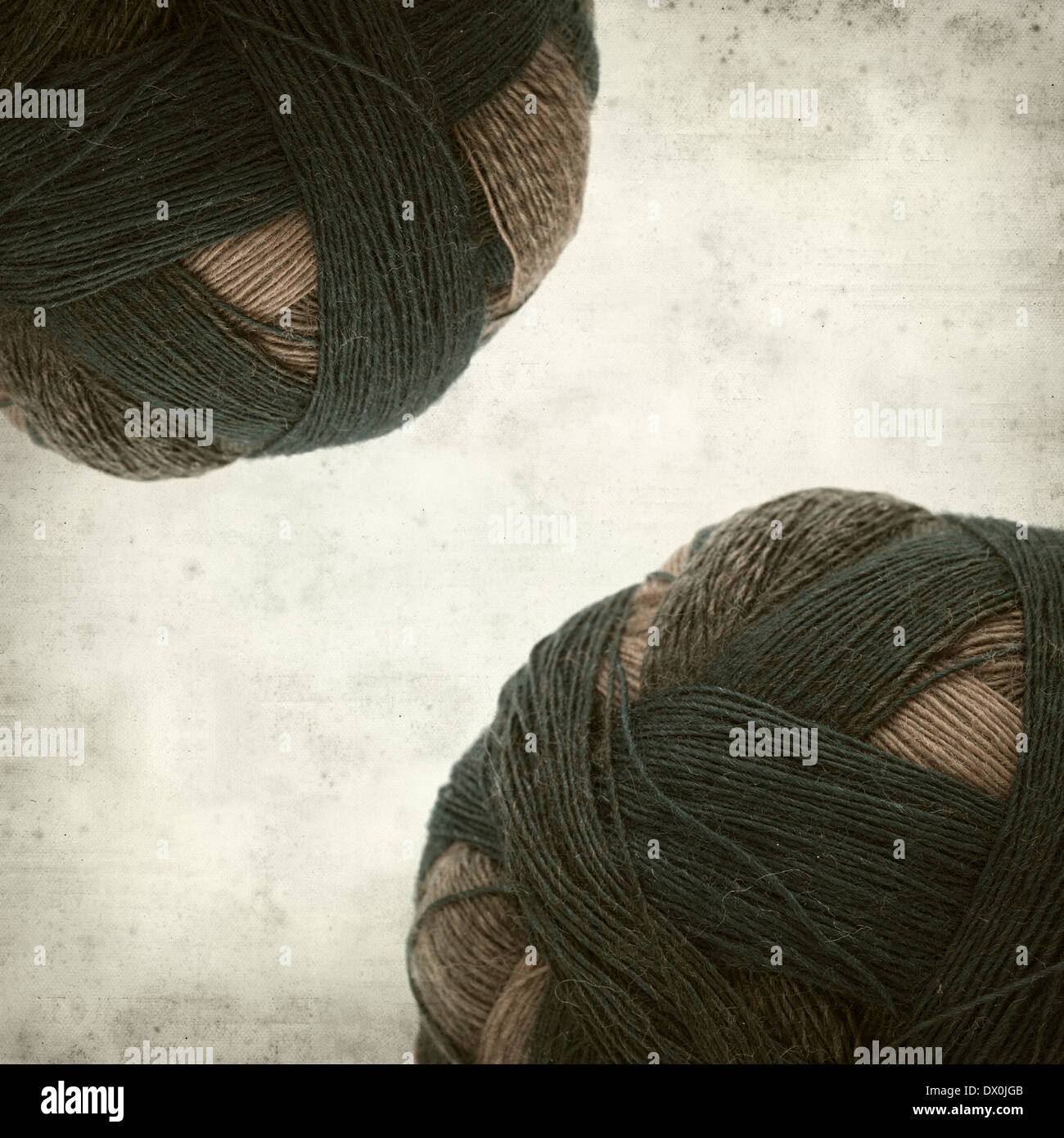 textured old paper background with knitting wool Stock Photo - Alamy
