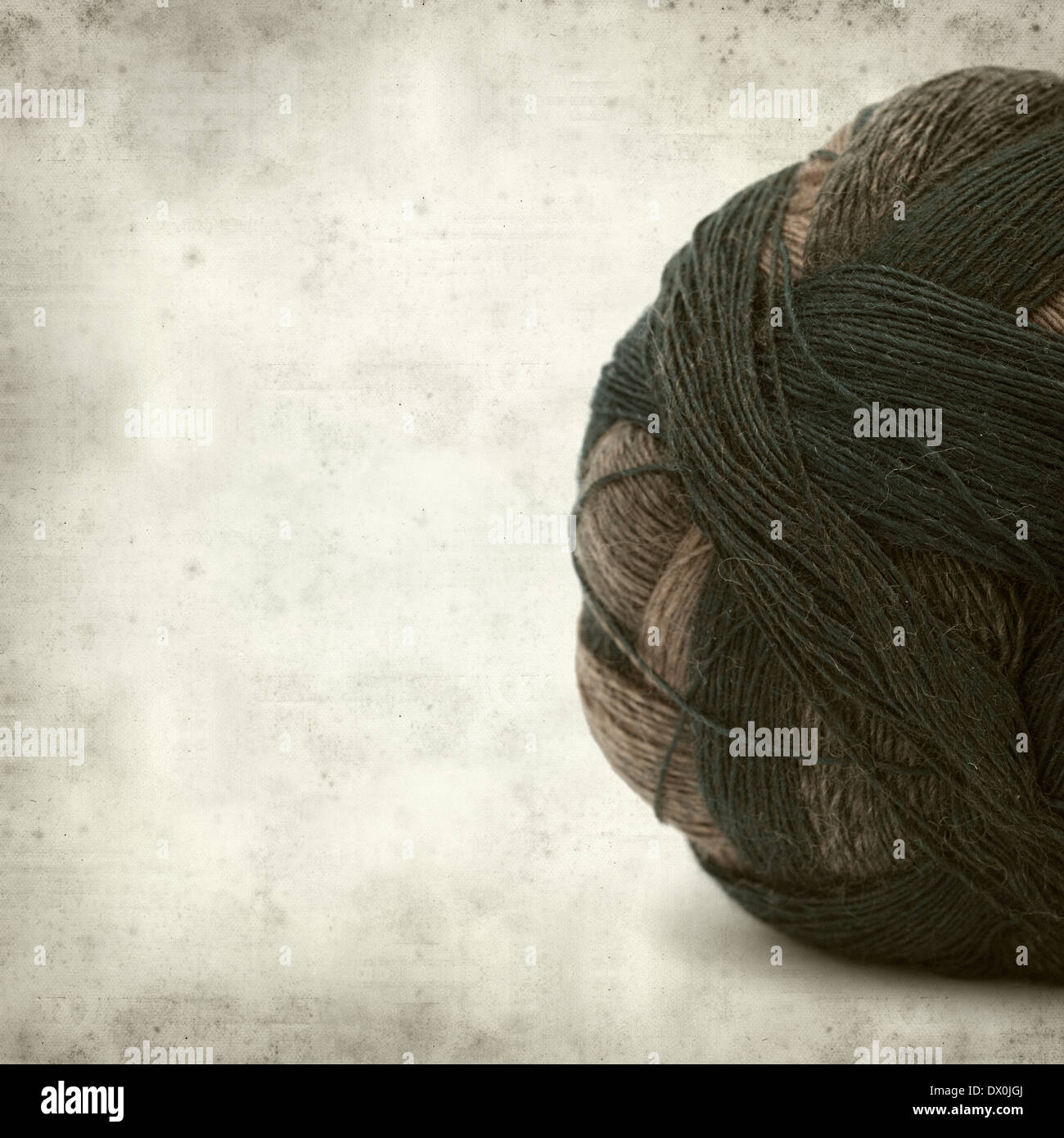 textured old paper background with knitting wool Stock Photo - Alamy