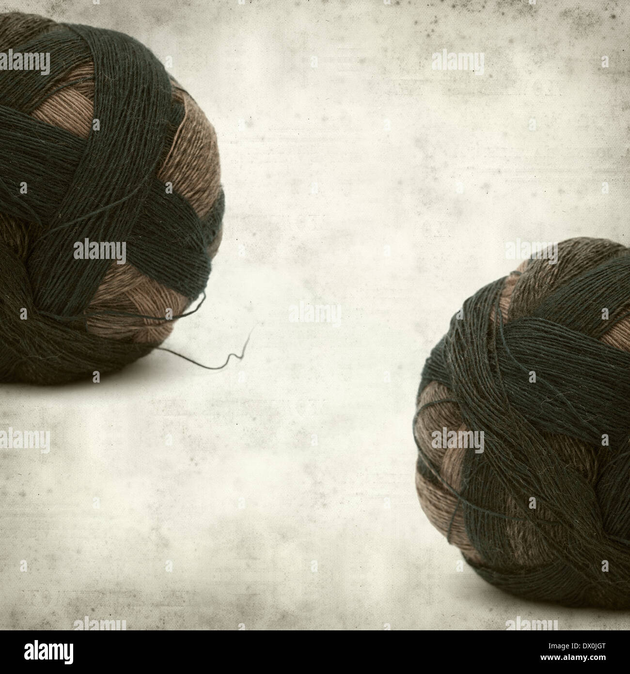 textured old paper background with knitting wool Stock Photo - Alamy