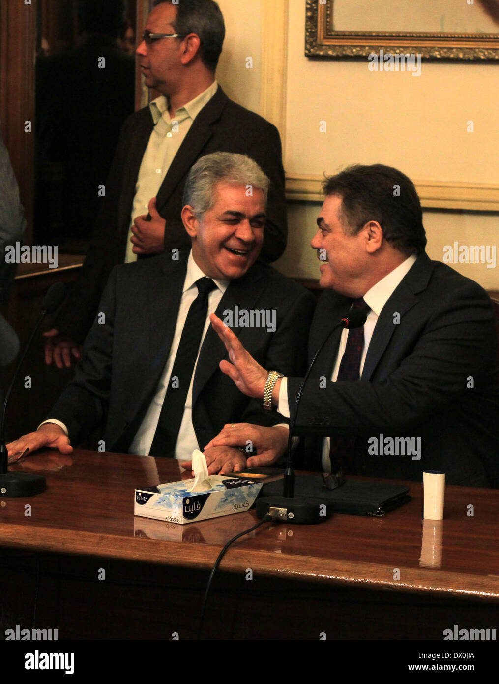 Cairo, Egypt. 16th Mar, 2014. Leftist Egyptian presidential candidate ...