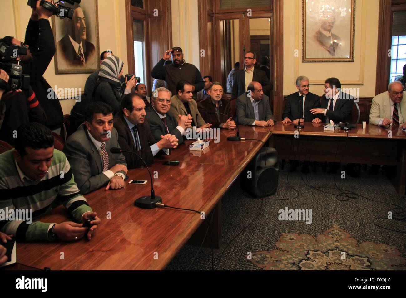 Cairo, Egypt. 16th Mar, 2014. Leftist Egyptian presidential candidate ...