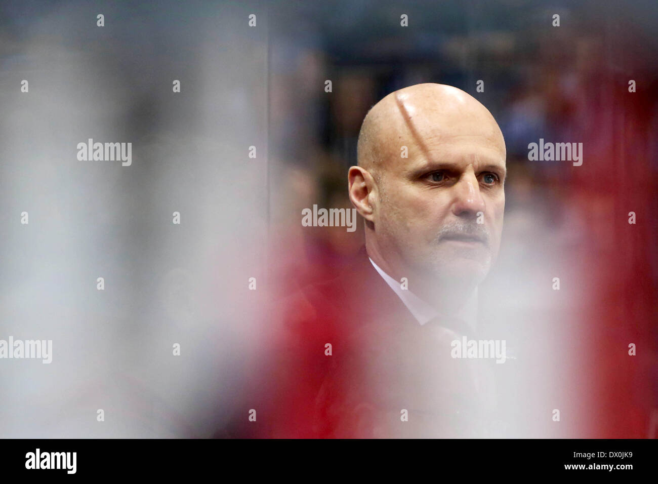 Hamburg, Germany. 16th Mar, 2014. Hamburg's head coach Benoit Laporte ...