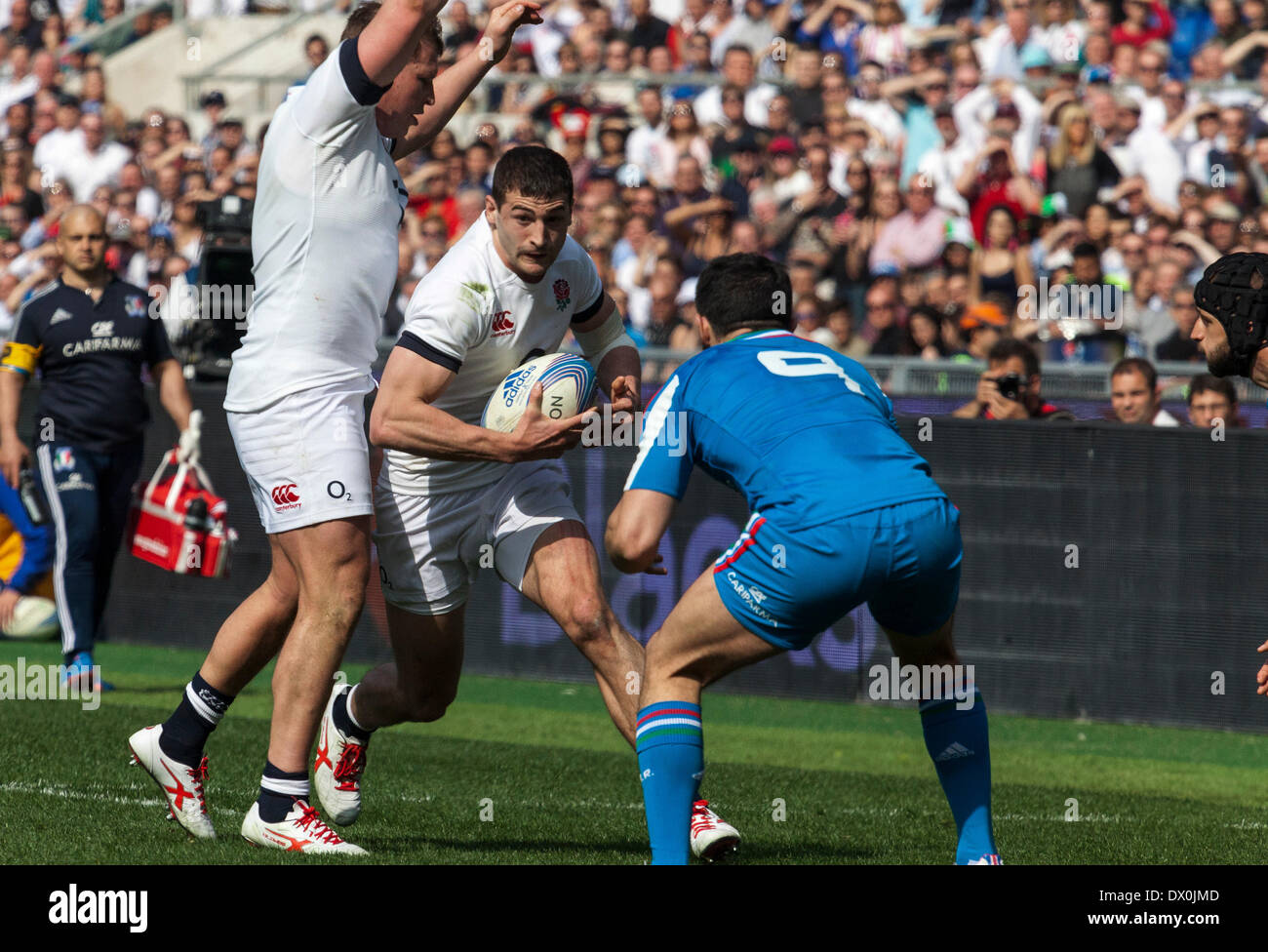 Italy v England. RBS 6 Nations rugby. , Rome, Italy, 3/15/14. England ...