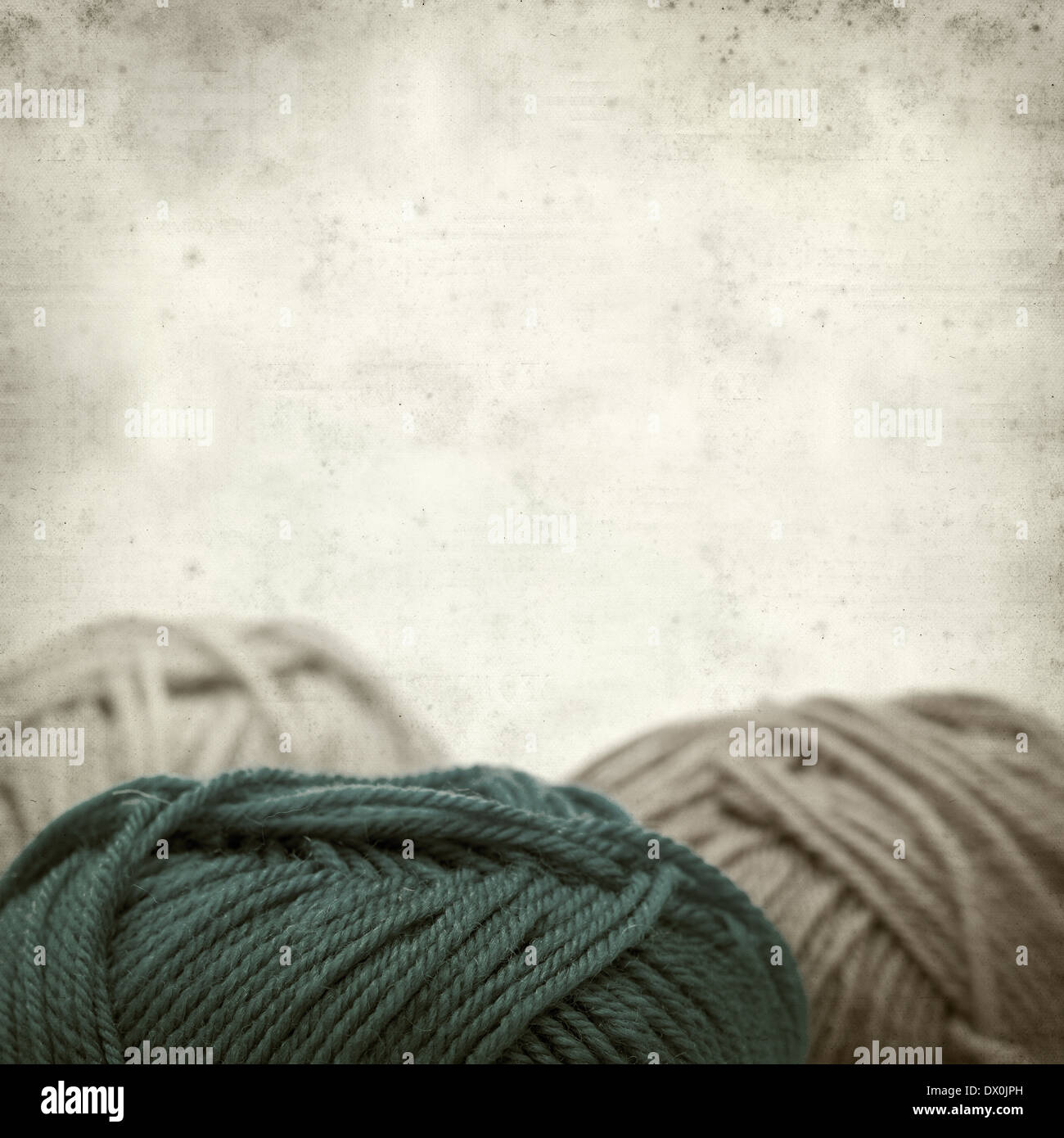 textured old paper background with knitting wool Stock Photo - Alamy