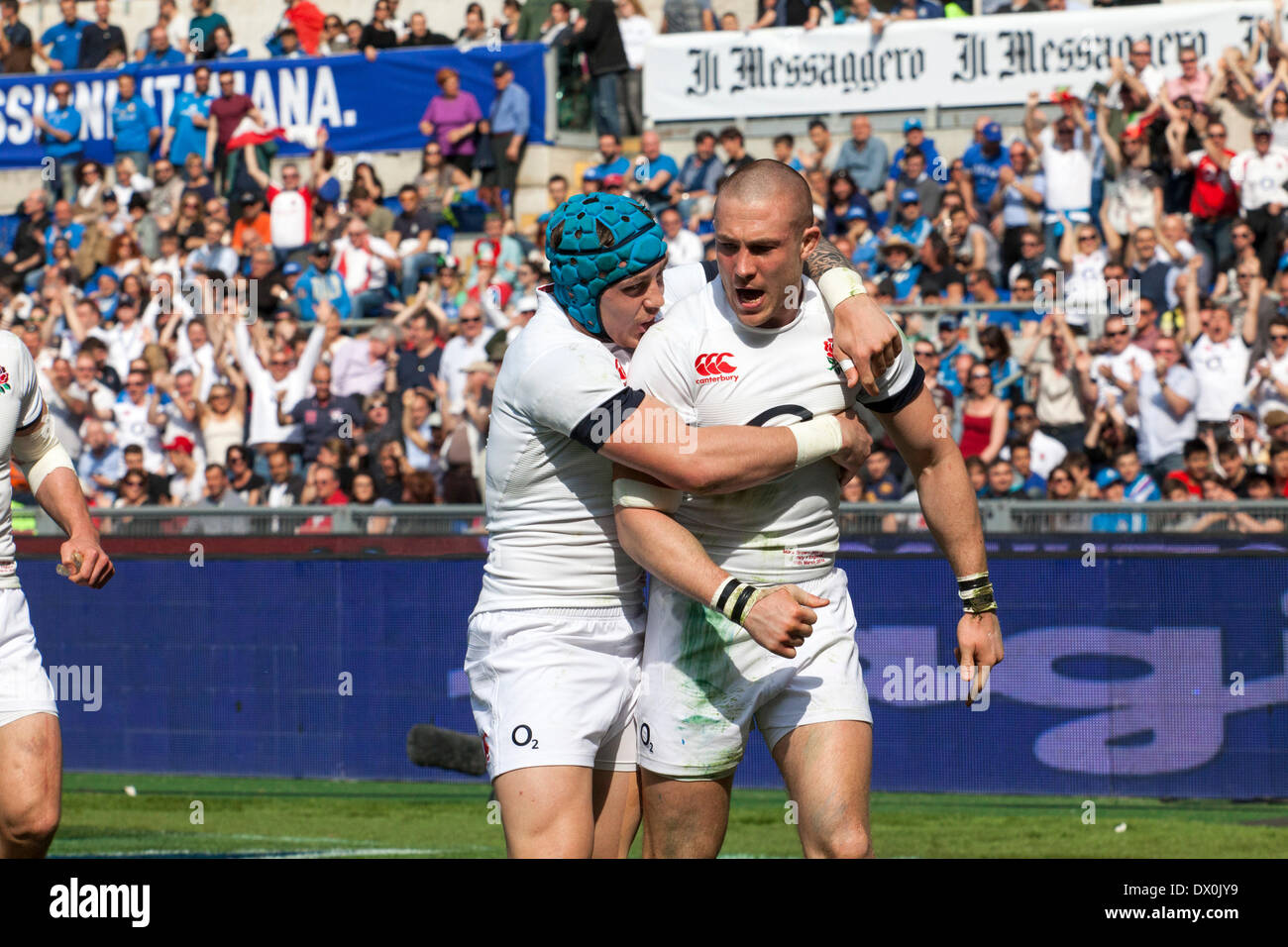 Italy v England. RBS 6 Nations rugby. , Rome, Italy, 3/15/14. England ...