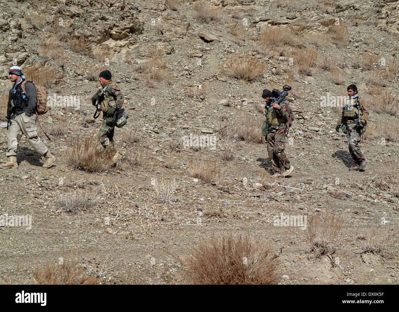 Afghan National Army special operation commandos during an operation ...