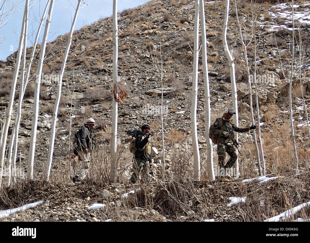 Afghan National Army special operation commandos during an operation ...