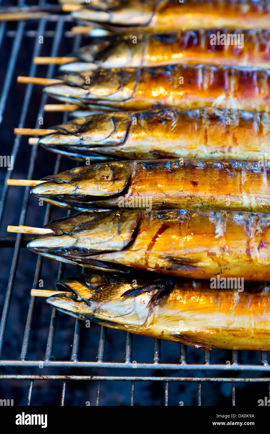 Barbecued fish hi-res stock photography and images - Alamy