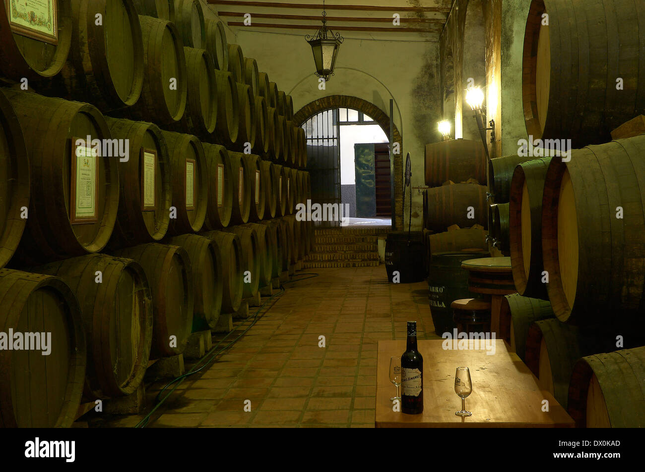 Navarro Wine Cellar, Montilla Stock Photo - Alamy