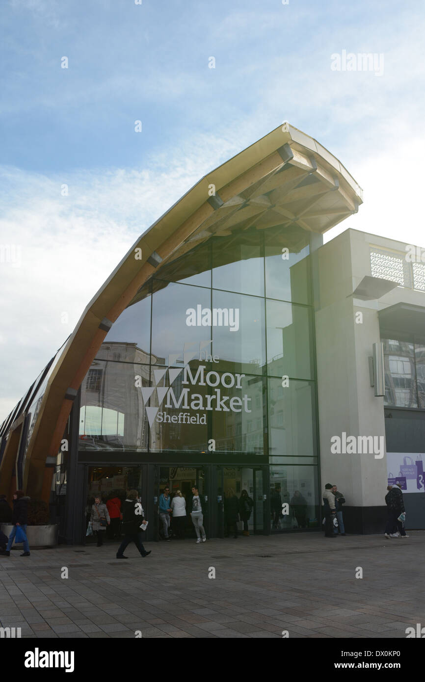 Moor Markets - City of Sheffield, England, UK Stock Photo - Alamy
