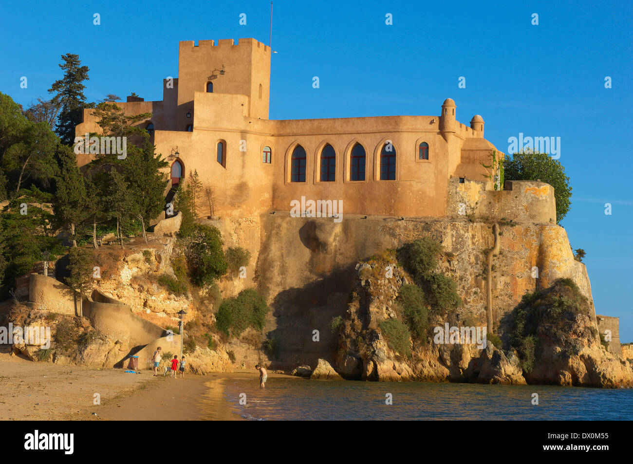 Ferragudo beach and castle hi-res stock photography and images - Alamy