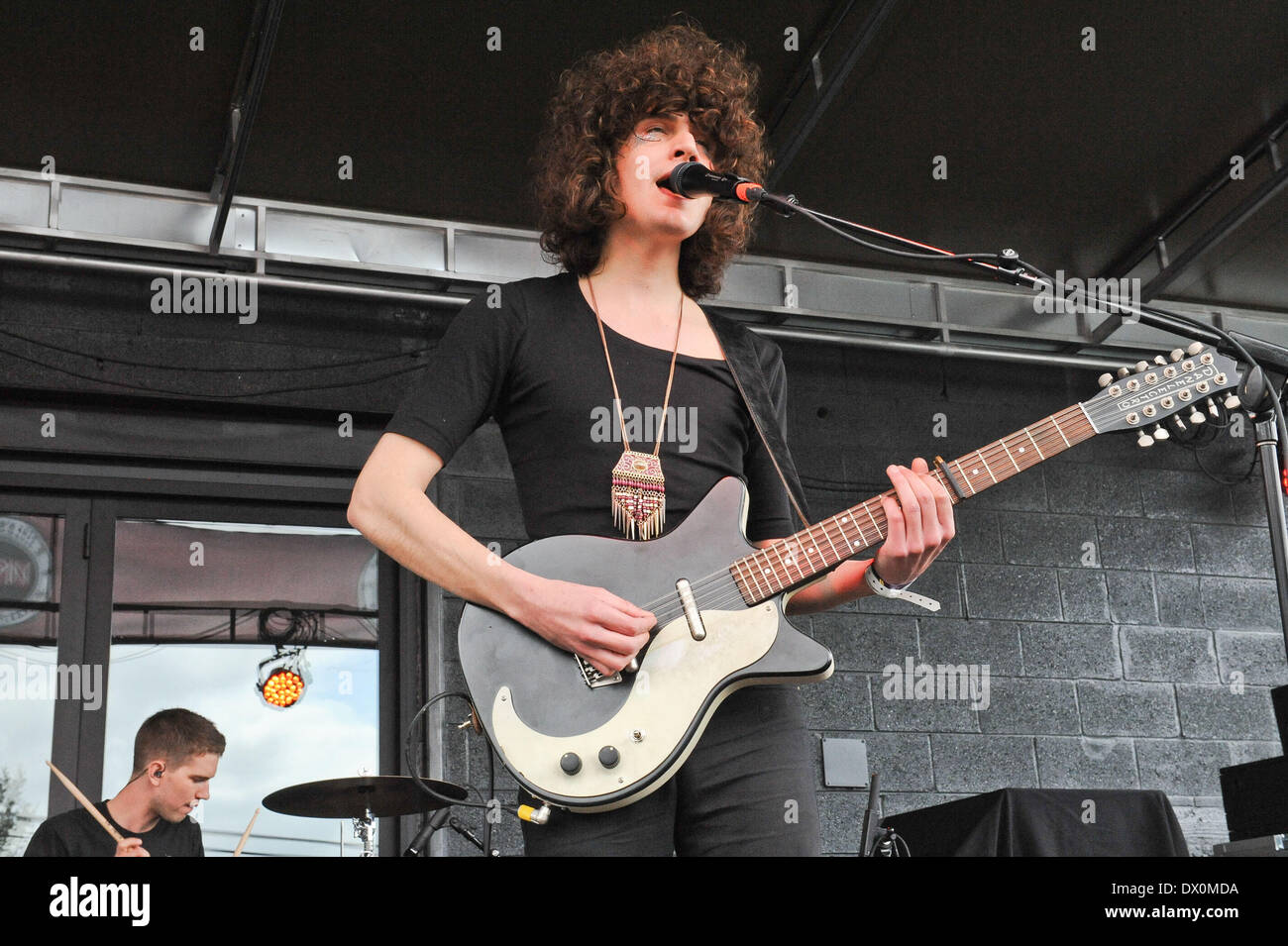 Austin, Texas, USA. 14th Mar, 2014. James Edward Bagshaw with the band ...