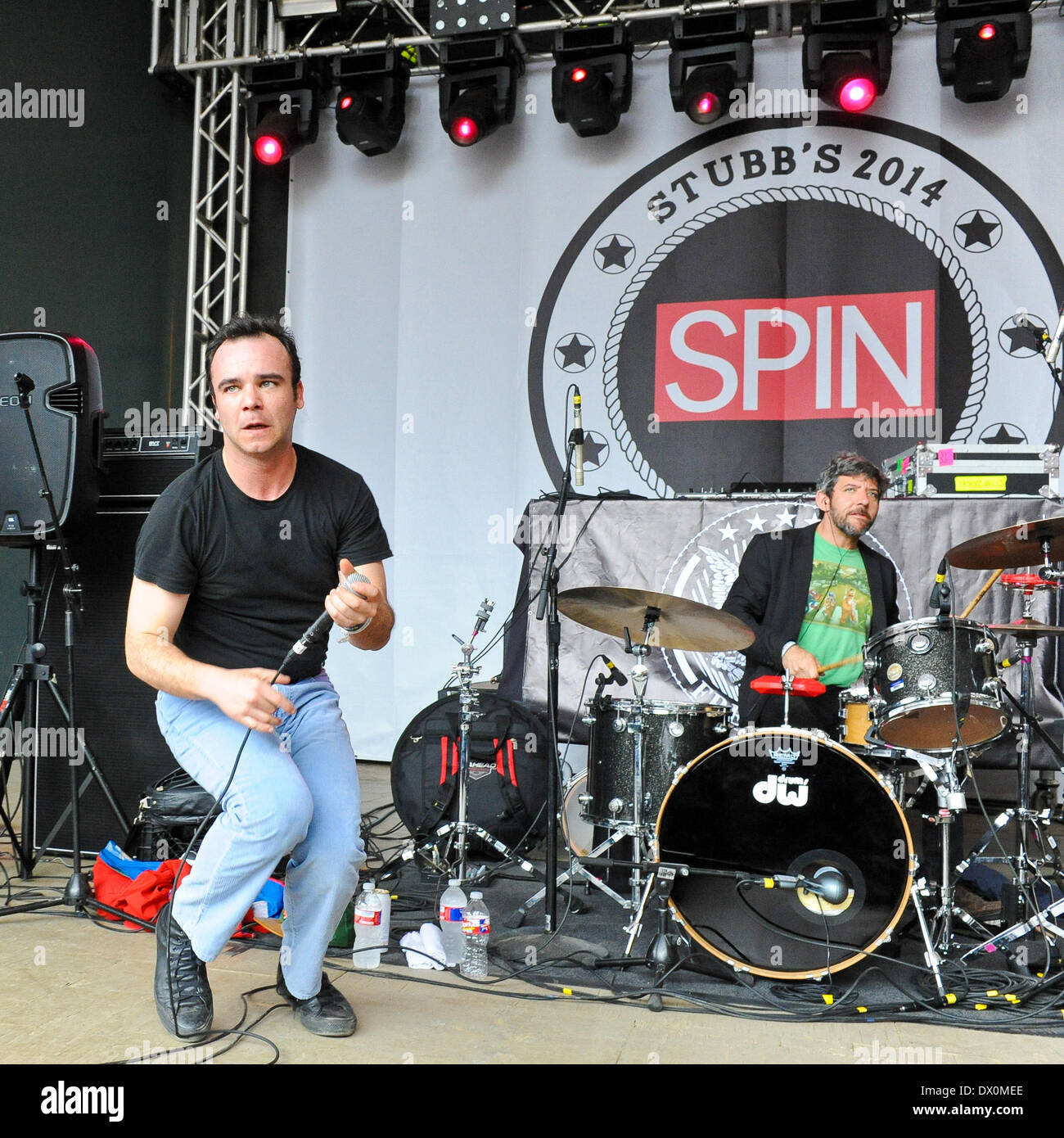 Austin, Texas, USA. 14th Mar, 2014. Gerrit Welmers with Future Islands ...