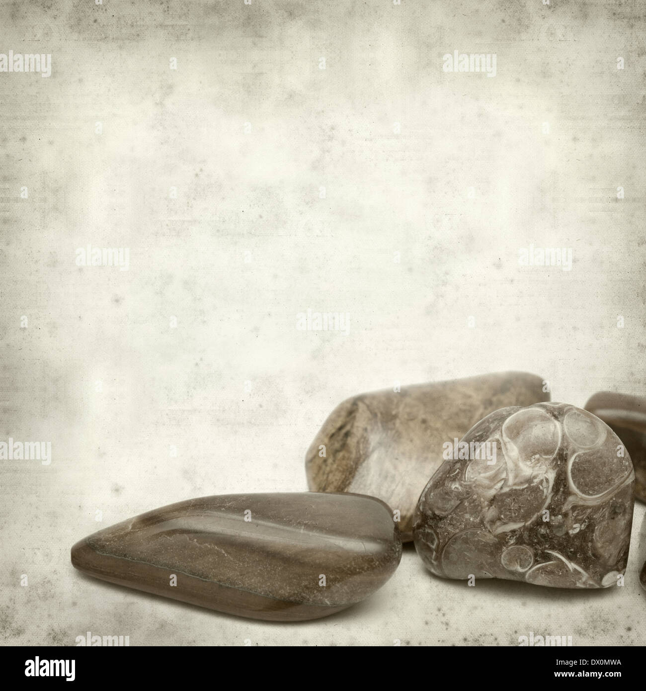 textured old paper background with semi-precious stones Stock Photo - Alamy