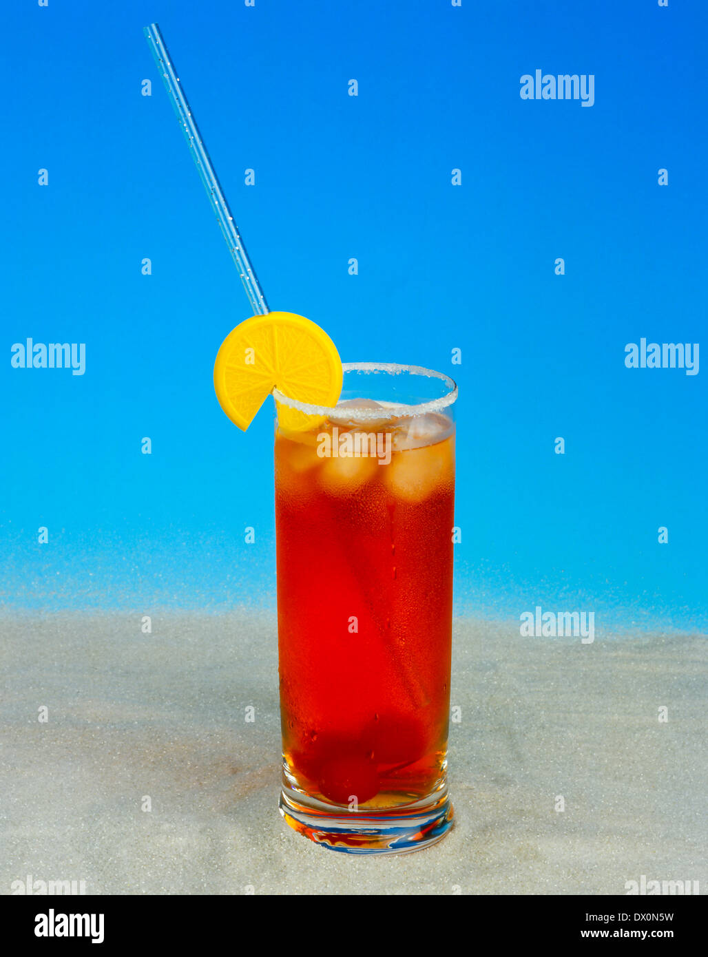 Refreshing Long Drink on holiday Stock Photo - Alamy
