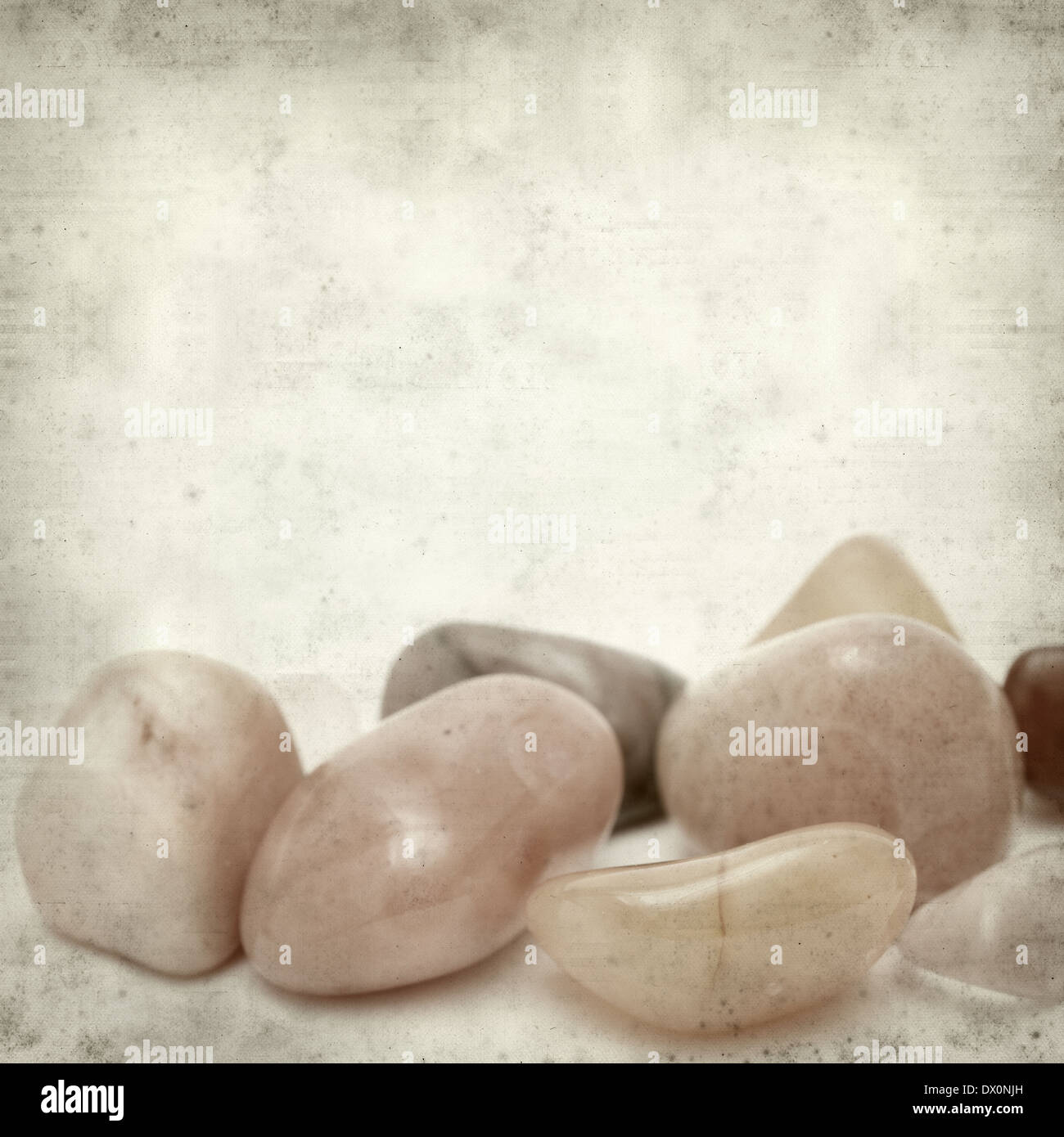 textured old paper background with semi-precious stones Stock Photo - Alamy
